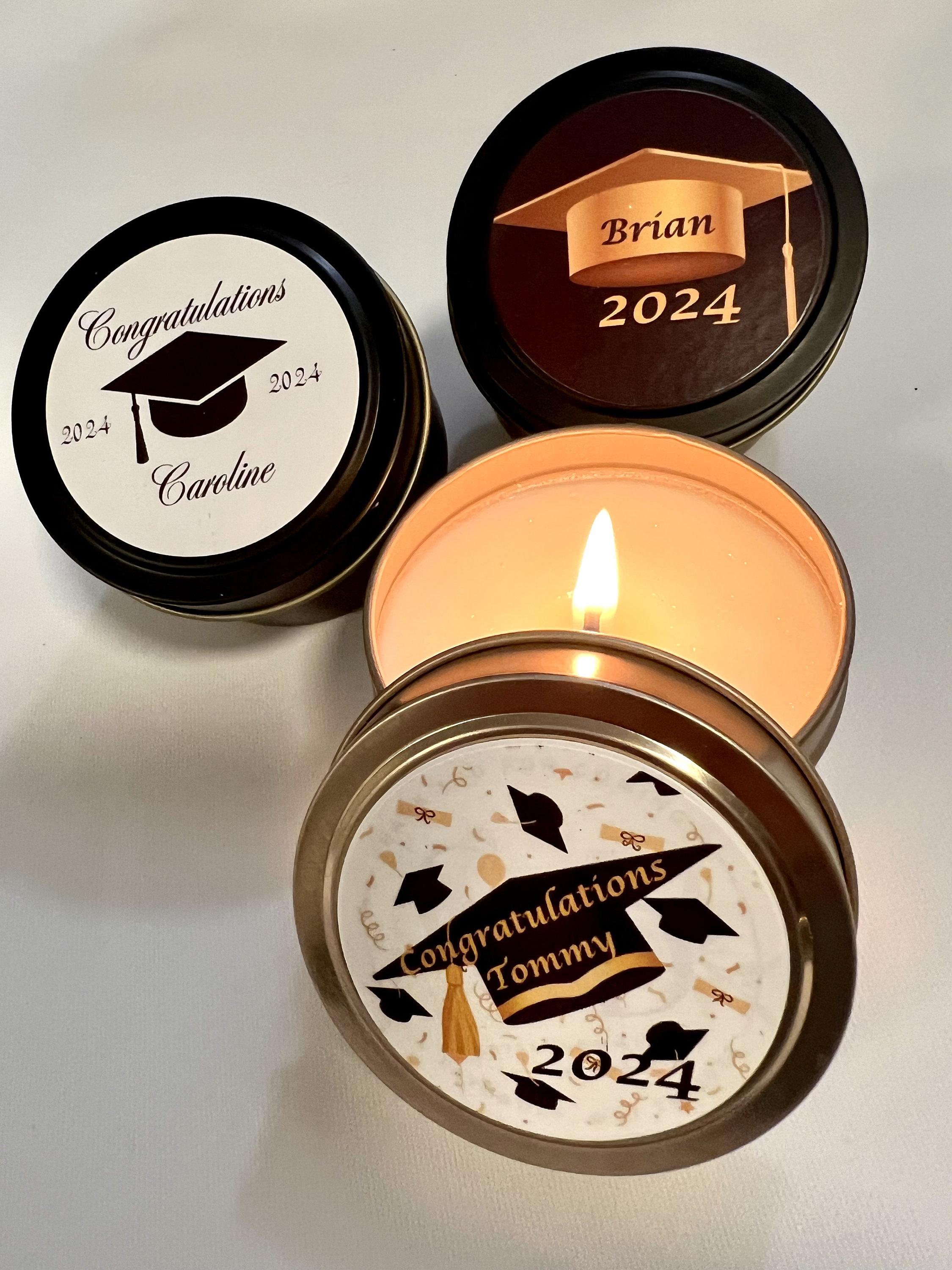 Graduation Candle Favors | 4oz. Candle Party Favors | Graduation Favors ...