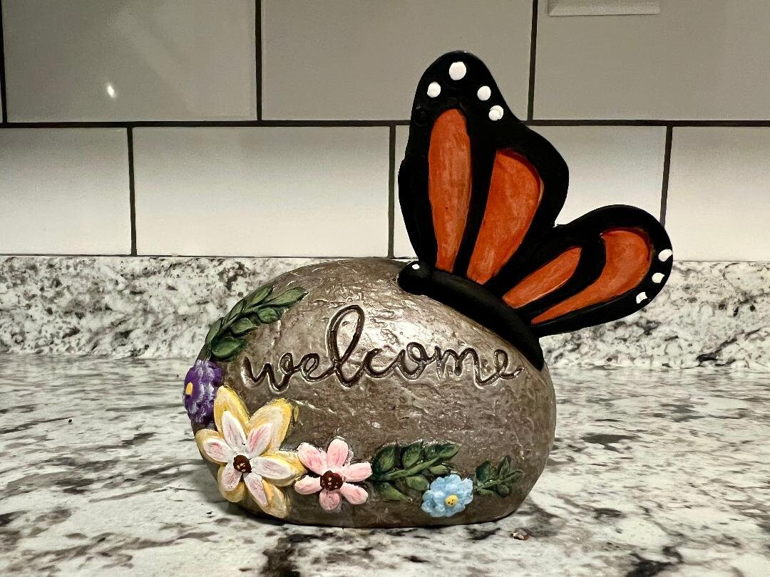 Resin Garden Stone Decorative Garden Decor - Etsy