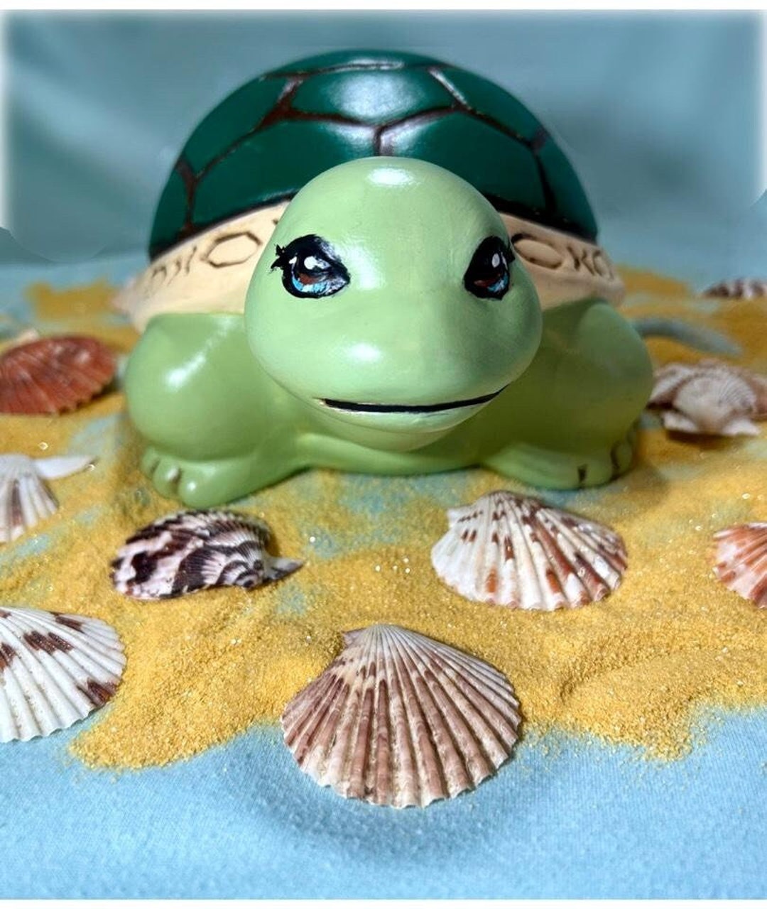 Hand Painted Ceramic Turtle Turtle Decor Turtle - Etsy