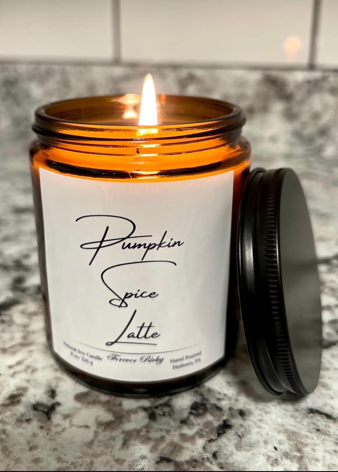 Pumpkin Spice Latte Pumpkin Candle Spice Candle 8 Oz. Candle - Etsy