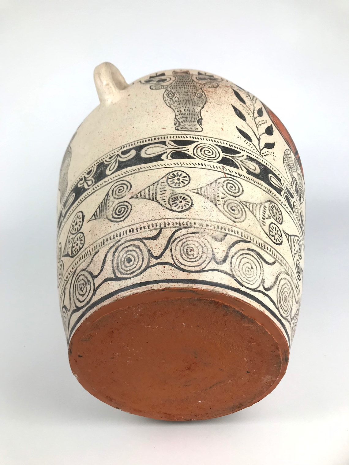 Unique Ancient Greek Amphora Vase. Traditional Sacrifice Vase. Artistic ...