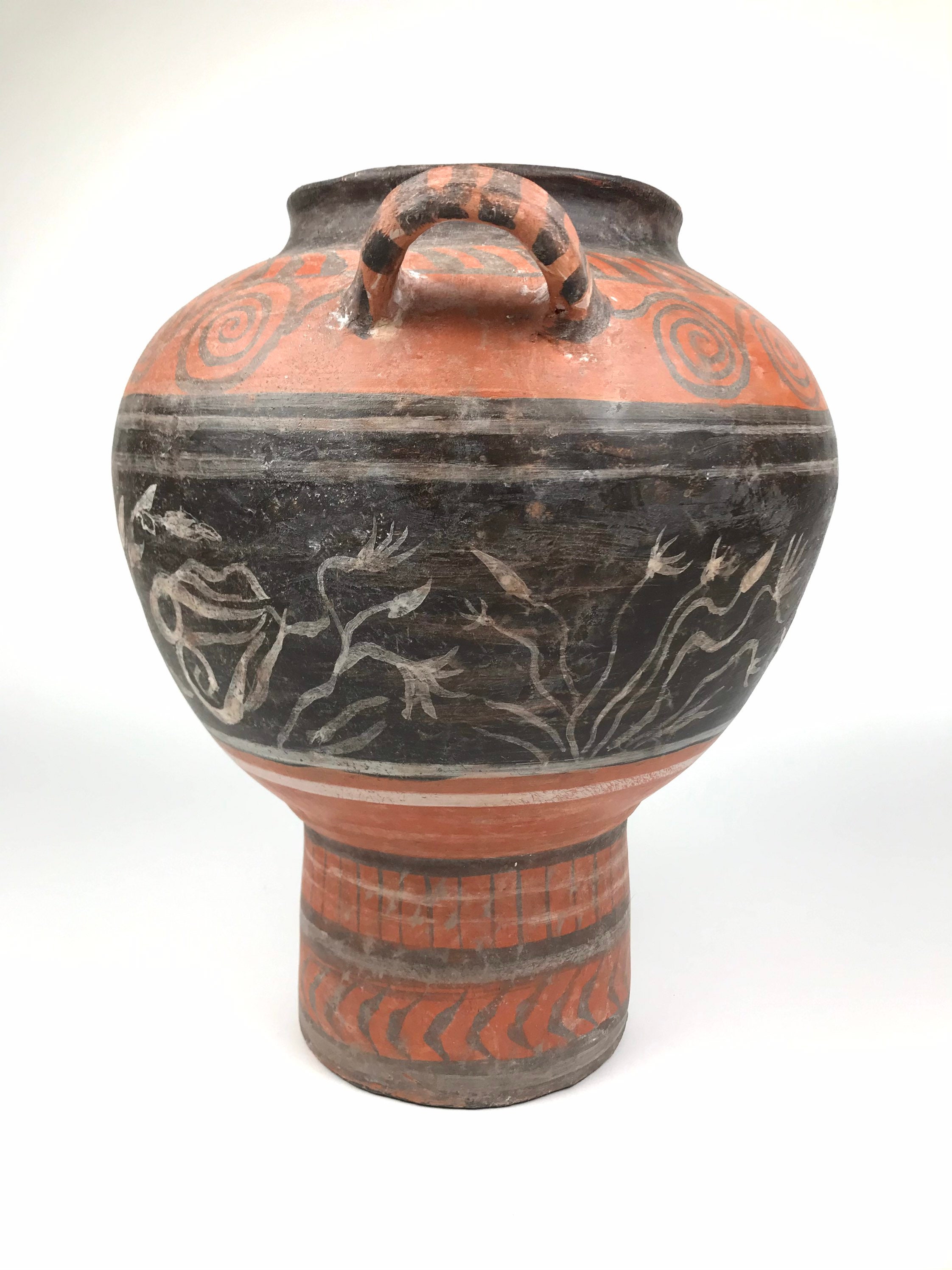 Unique Ancient Greek Amphora Vase. Traditional Sacrifice Vase. Artistic ...