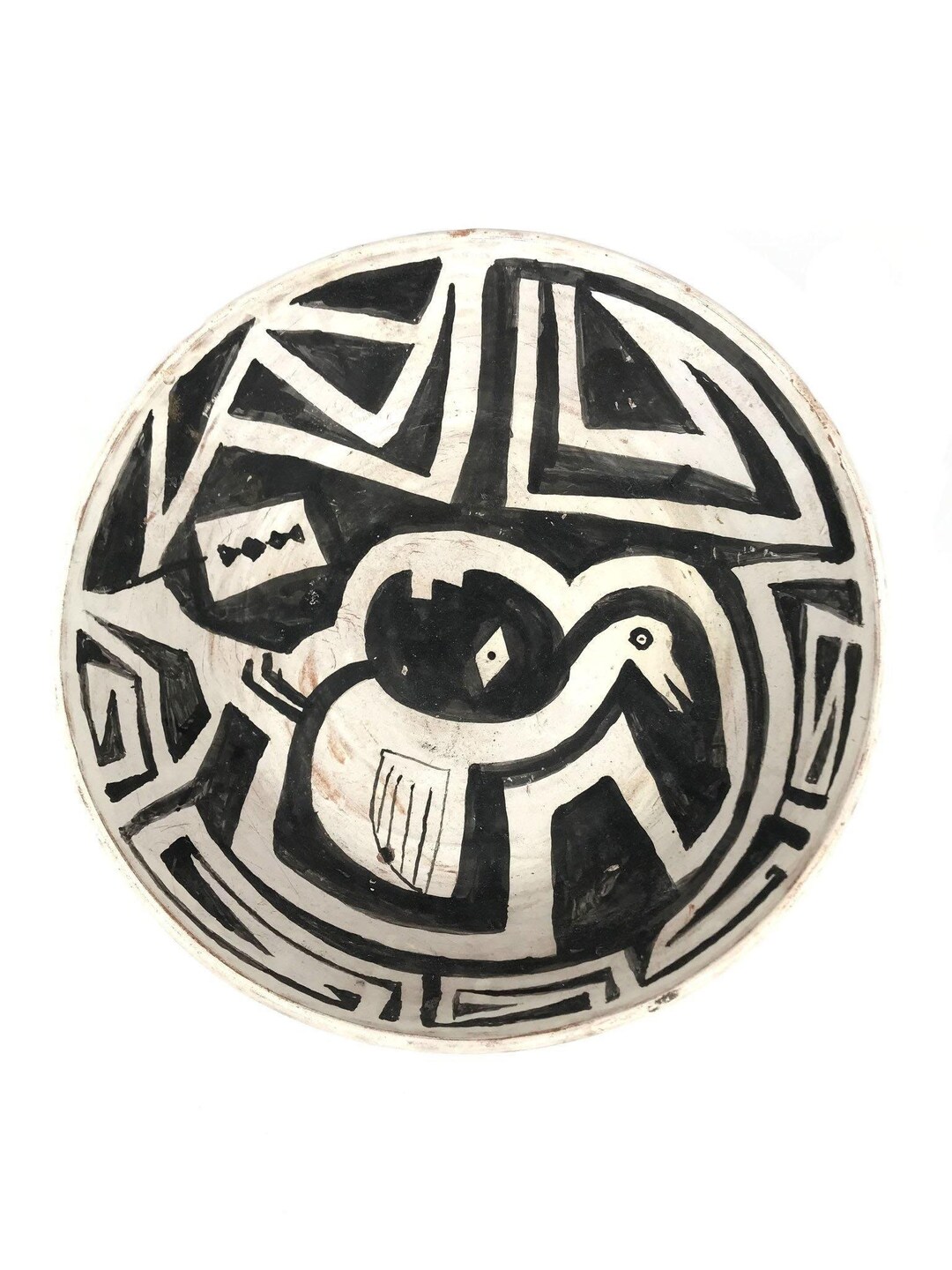 Mimbres Culture, Man and the Crane, Artistic Ceramic, Mogollon Culture ...