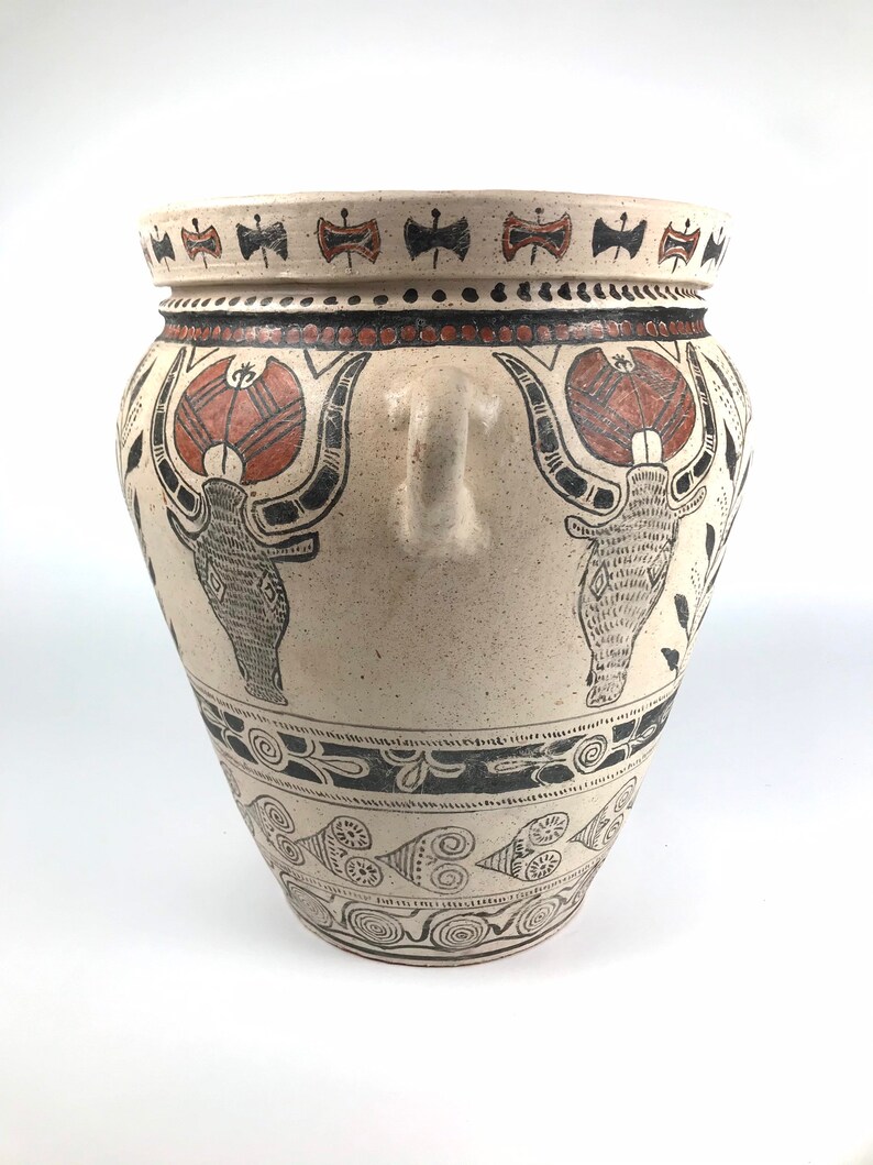 Unique Ancient Greek Amphora Vase. Traditional Sacrifice Vase. - Etsy