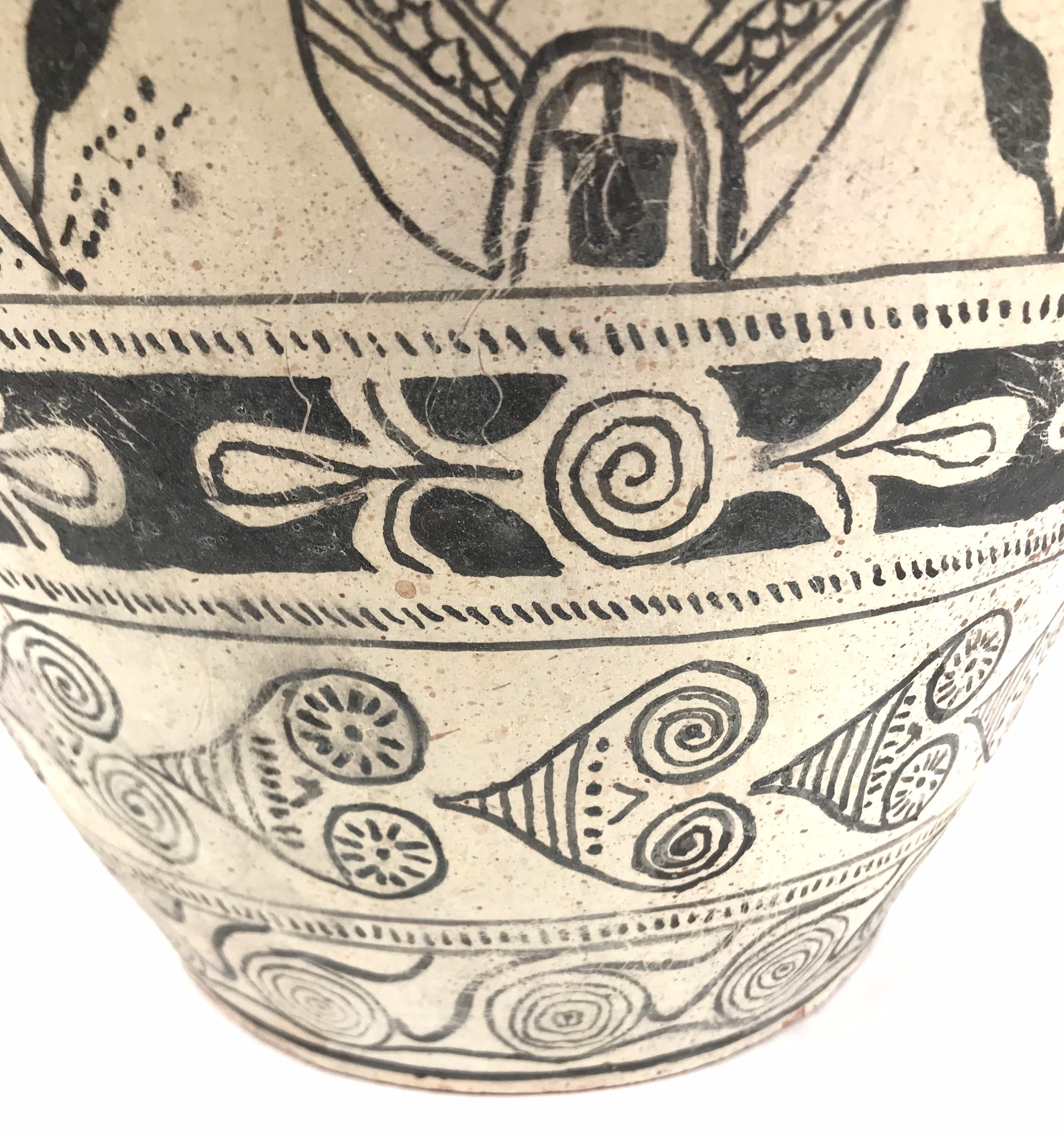 Unique Ancient Greek Amphora Vase. Traditional Sacrifice Vase. Artistic ...