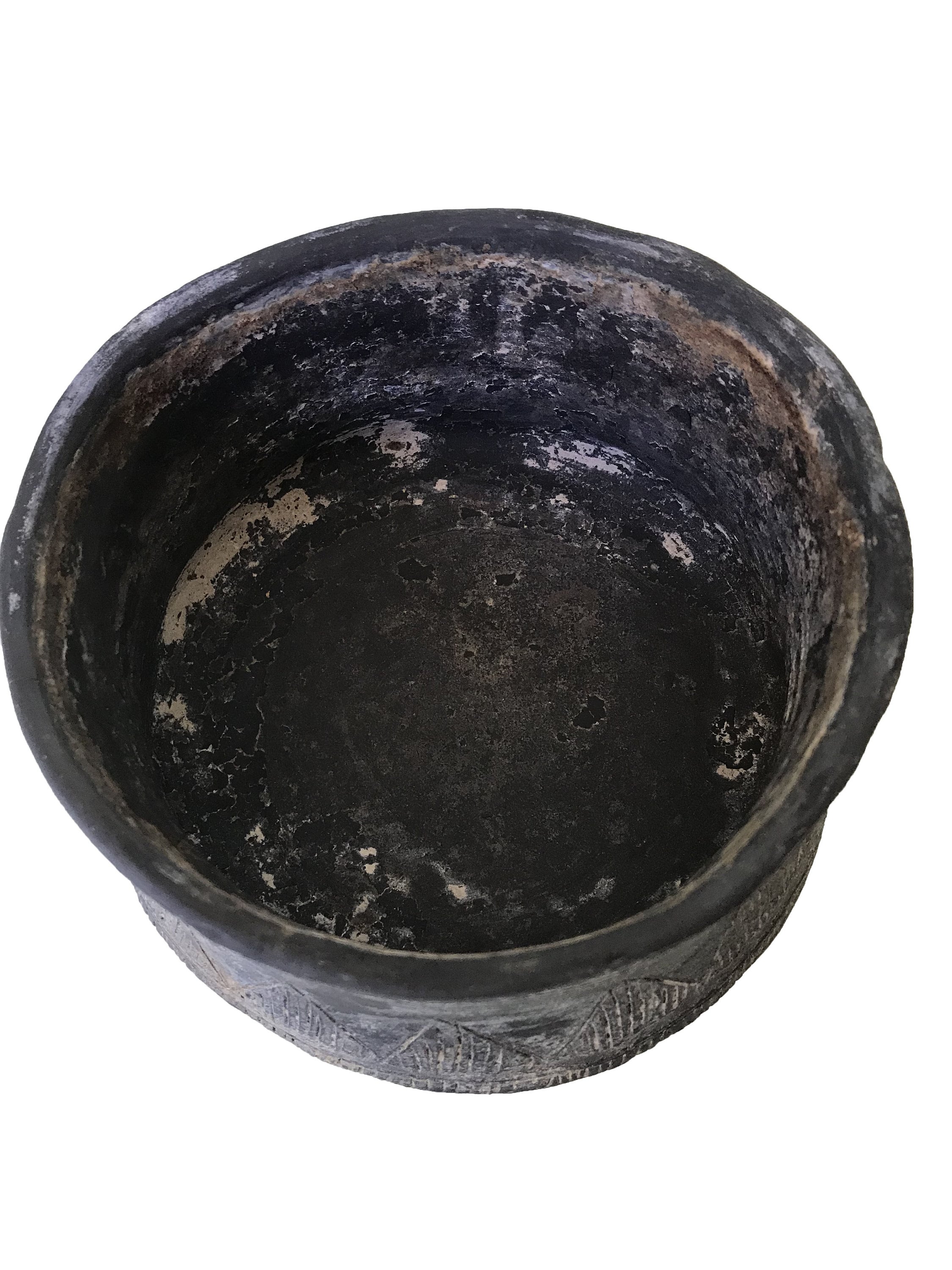 Antique Italian Pottery, Tripod, Authentic Sandstone Clay Pot, Ancient ...