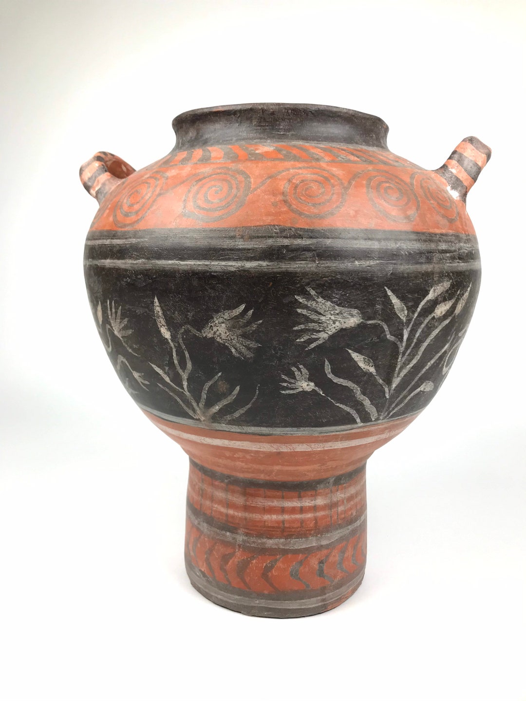 Unique Ancient Greek Amphora Vase. Traditional Sacrifice Vase. Artistic ...