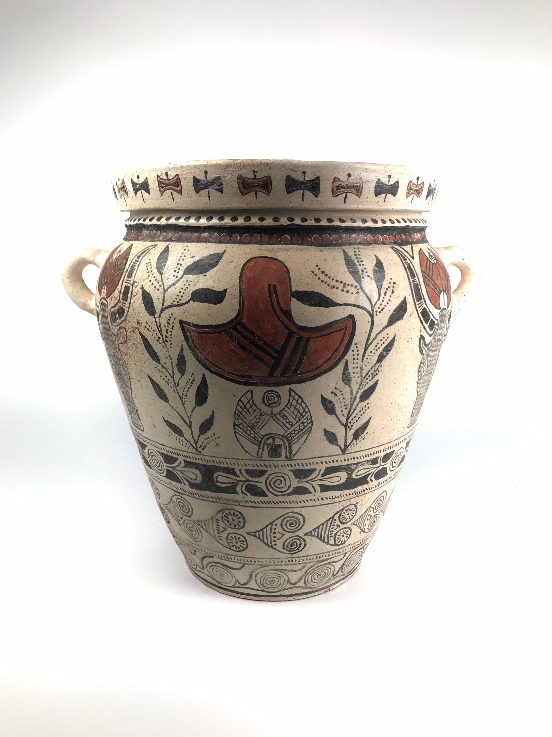 Unique Ancient Greek Amphora Vase. Traditional Sacrifice Vase. Artistic ...