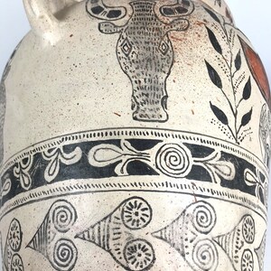 Unique Ancient Greek Amphora Vase. Traditional Sacrifice Vase. Artistic ...