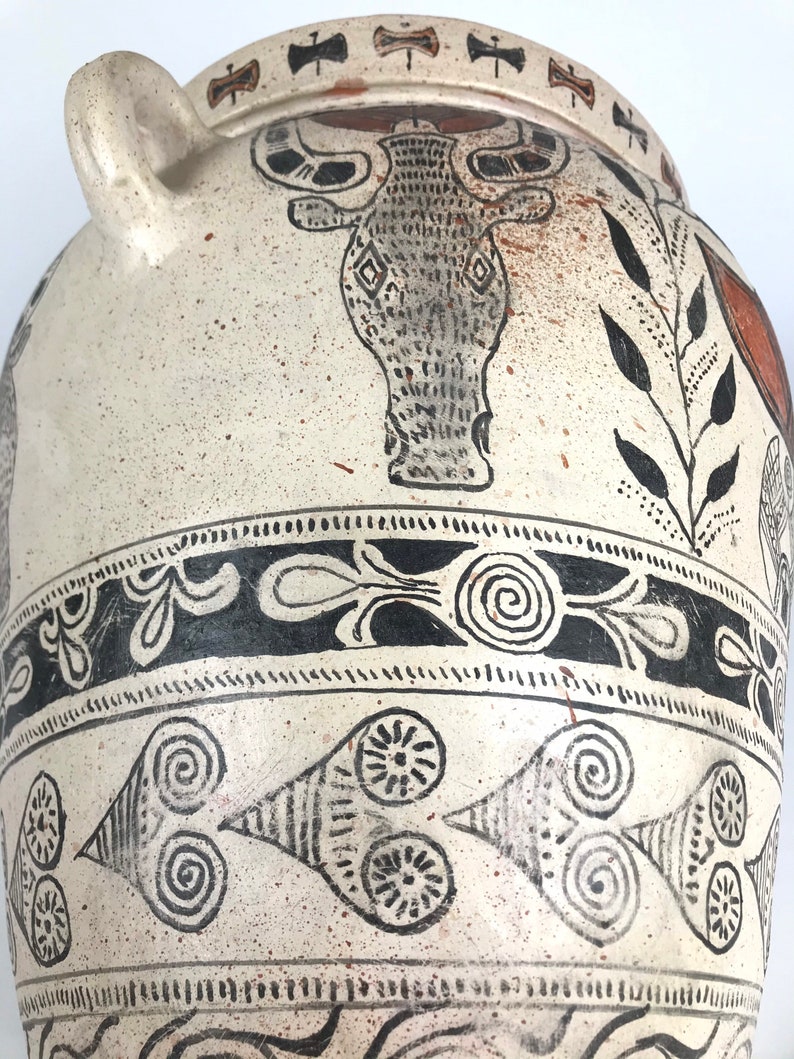 Unique Ancient Greek Amphora Vase. Traditional Sacrifice Vase. - Etsy