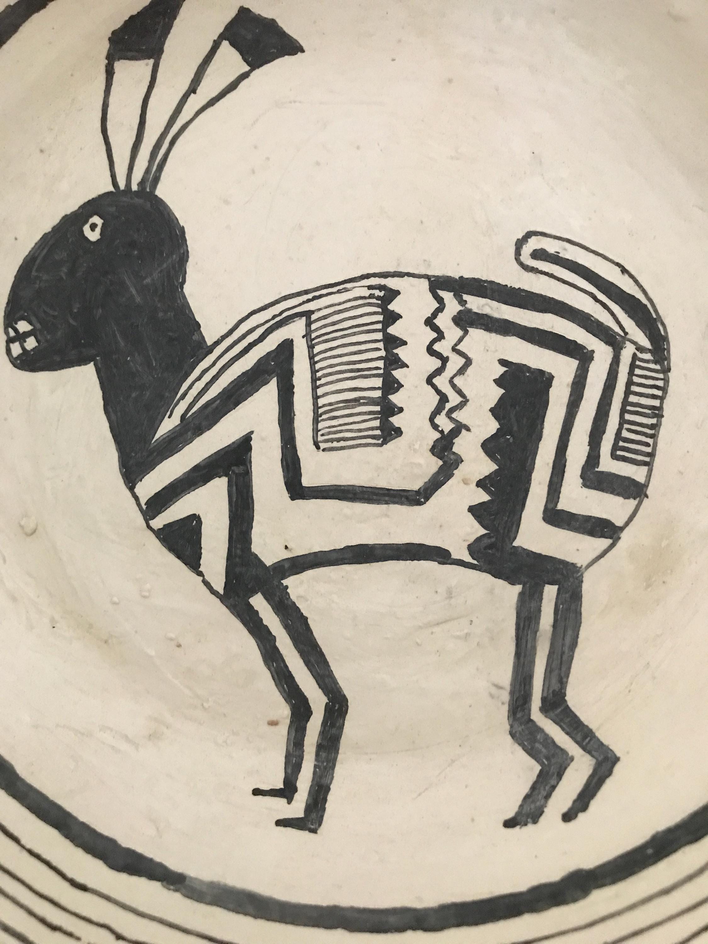 Reproduction Ancient Mimbres Pottery Mogollon Culture, New Mexico, Art ...