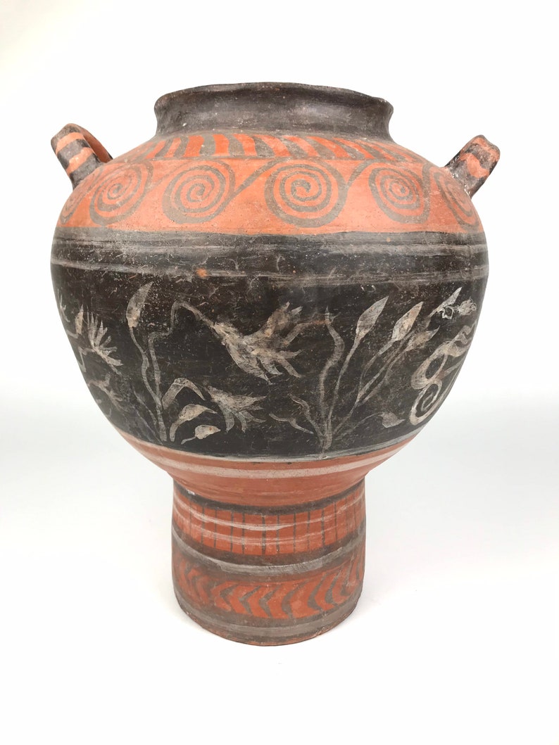 Unique Ancient Greek Amphora Vase. Traditional Sacrifice Vase. Artistic ...