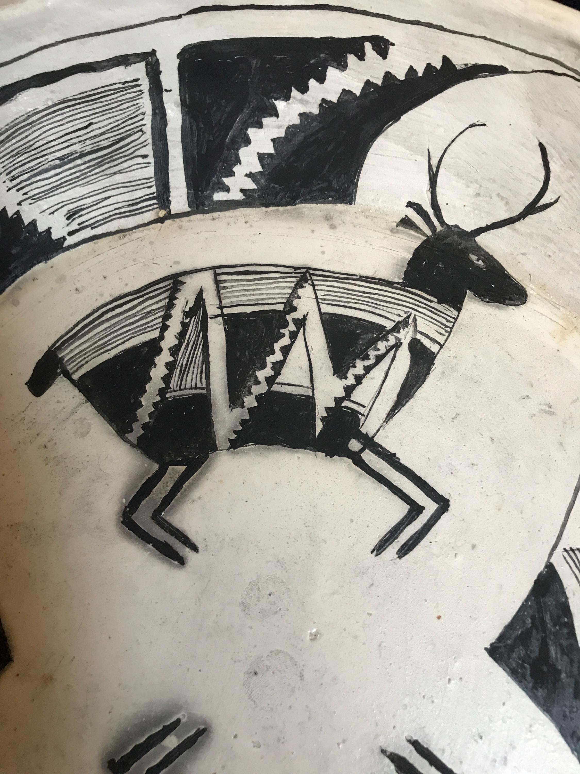 Ceramic Reproduction Mimbres, Pottery Bowl, Mimbres Culture, Ancient ...