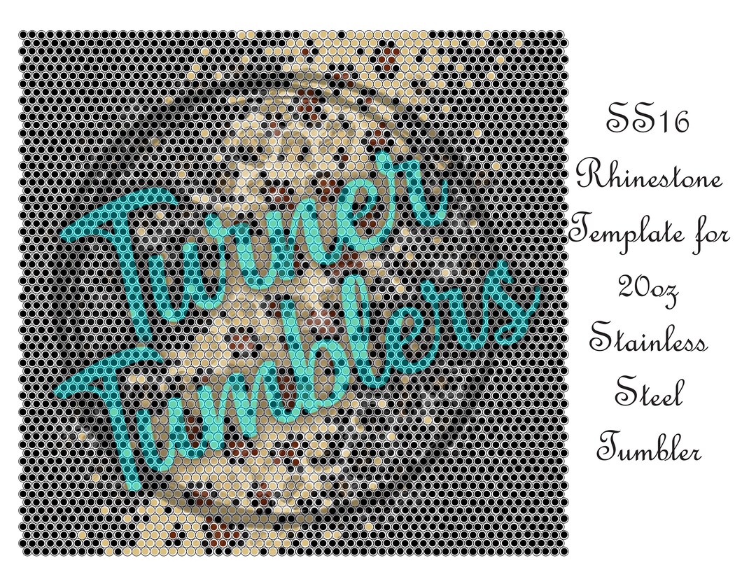 16ss Rhinestone Black and Gold Leopard Template - Etsy