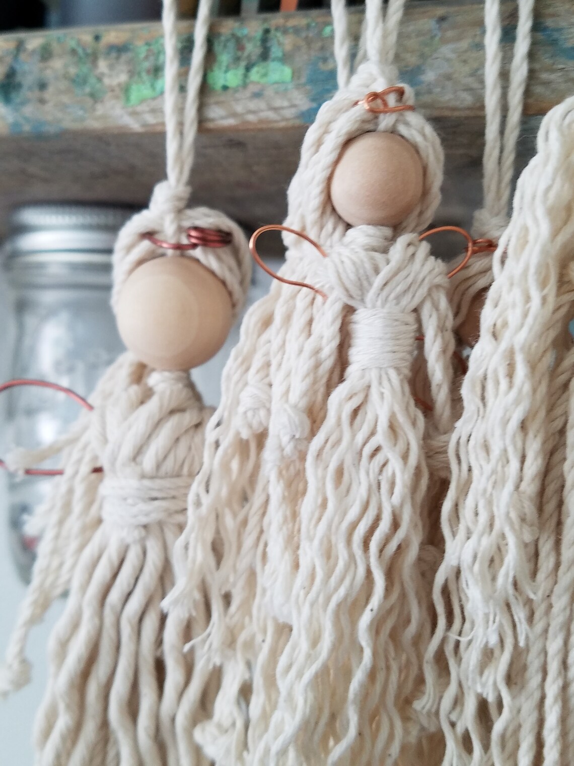 Makramee Handarbeit Engel - Etsy.de