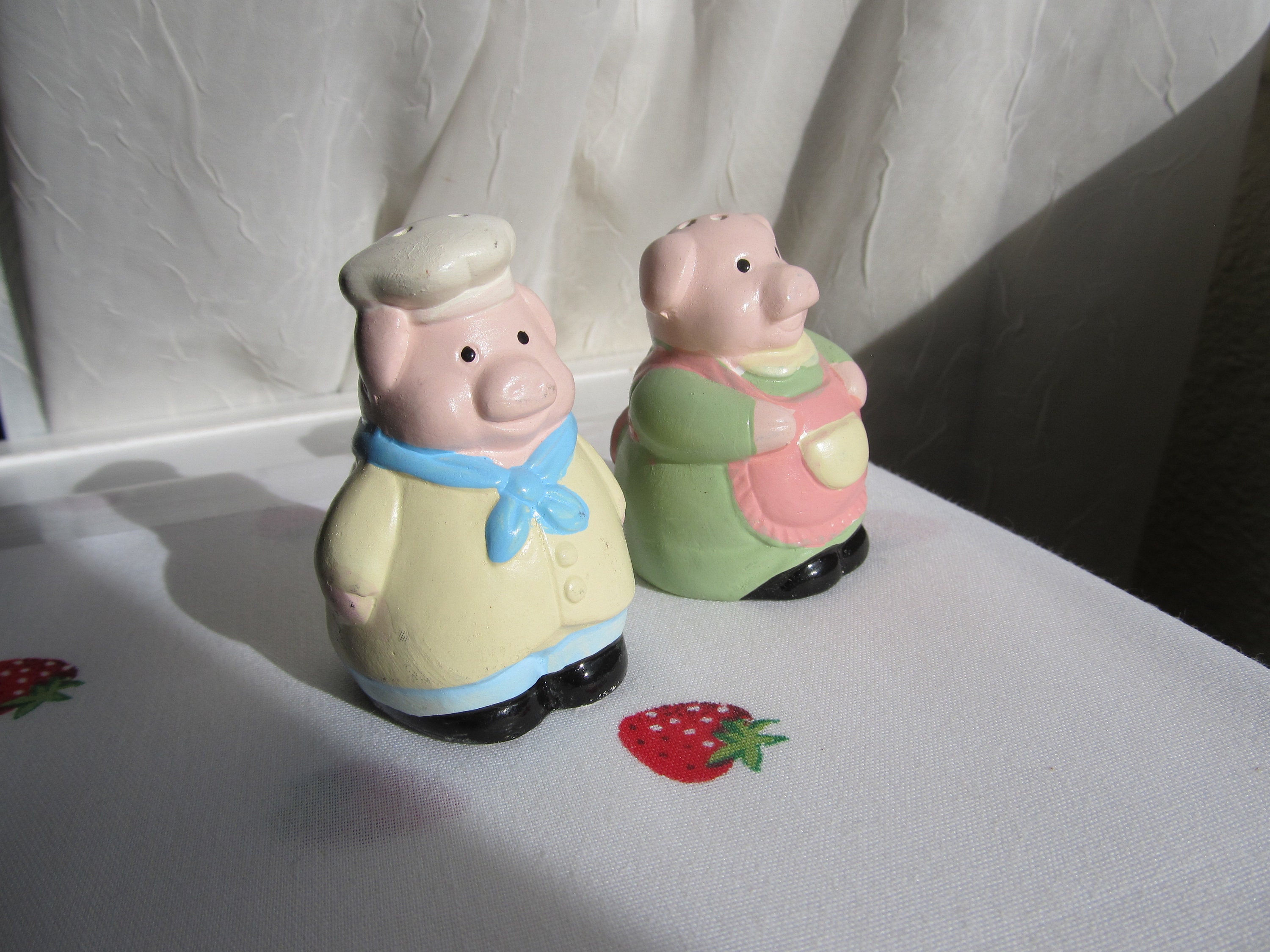 Vintage Ceramic Anthropomorphic Pig Baker Chef Cook and Wife - Etsy
