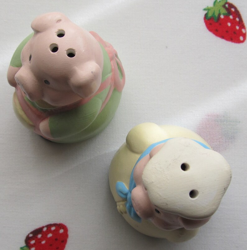 Vintage Ceramic Anthropomorphic Pig Baker Chef Cook and Wife - Etsy