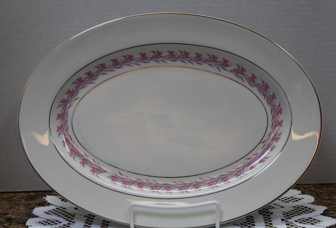 Vintage Royal Jackson, Oval Serving Platter, Romance Pattern, Fine ...
