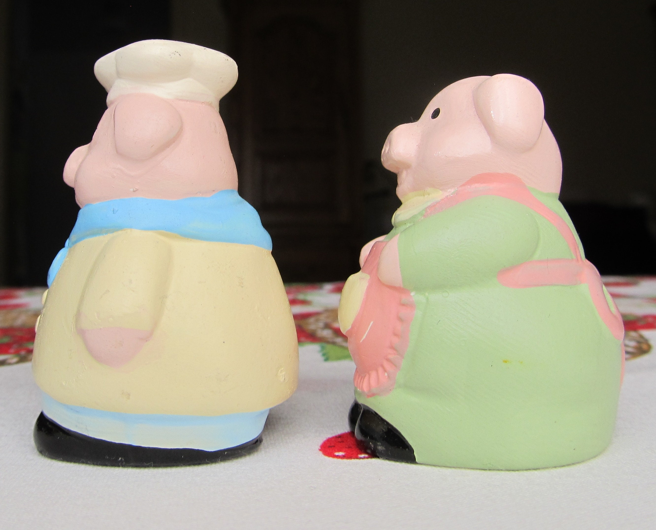 Vintage Ceramic Anthropomorphic Pig Baker Chef Cook and Wife - Etsy