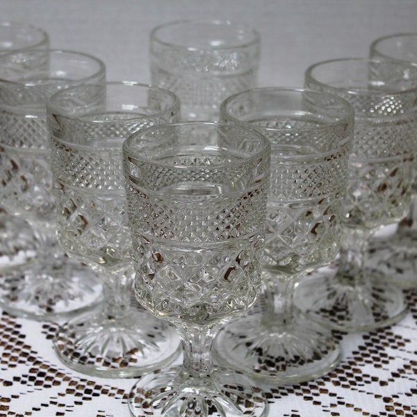Diamond Pattern Vintage Glasses - Etsy