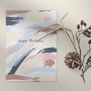 Printable Birthday Card Boho Digital Print Editable Personalised - Etsy