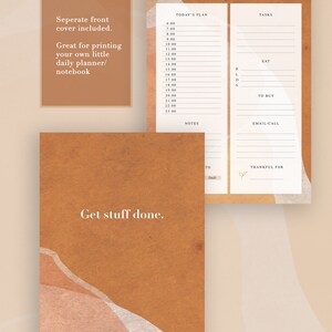 Printable Daily Planner Boho Digital Print | Etsy