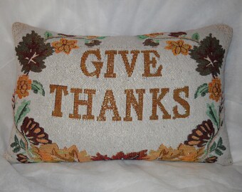 Give thanks pillow | Etsy