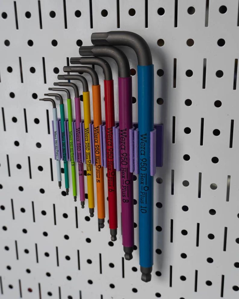 Wera Hex-plus for MDF Pegboard Tool Holder - Etsy