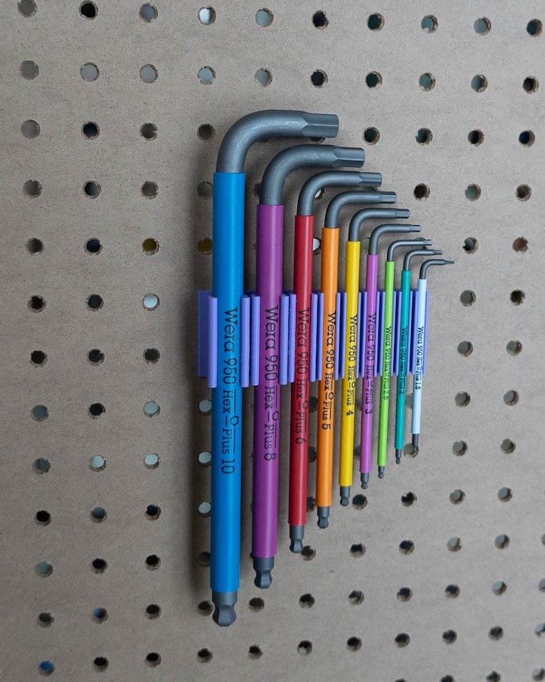 Wera Hex-plus for MDF Pegboard Tool Holder - Etsy