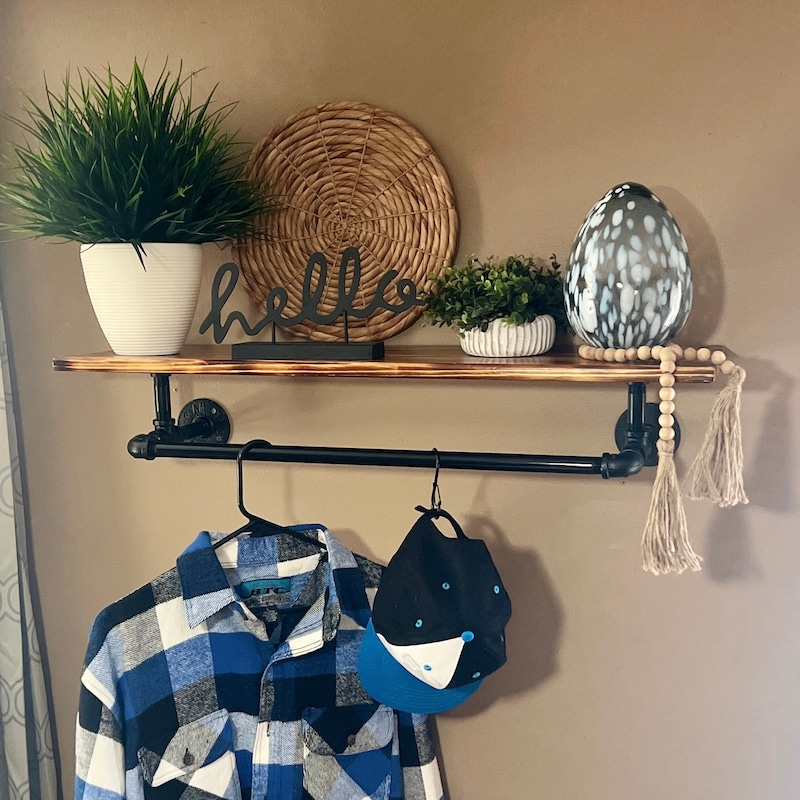 Ceiling Mounted Towel Rack - Etsy