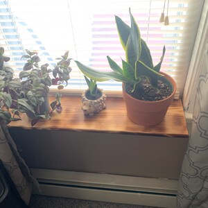 Window Sill Shelf, Wooden Shelf for Plants, Floating Shelf, Farmhouse ...