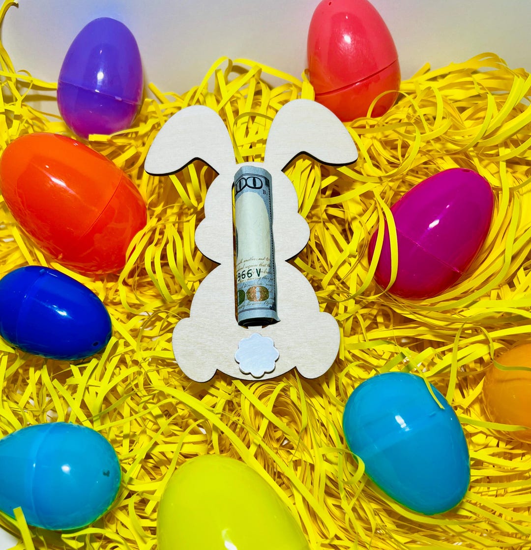 Easter Bunny Money Holder, Easter Basket Tag, Easter Basket Stuffer ...