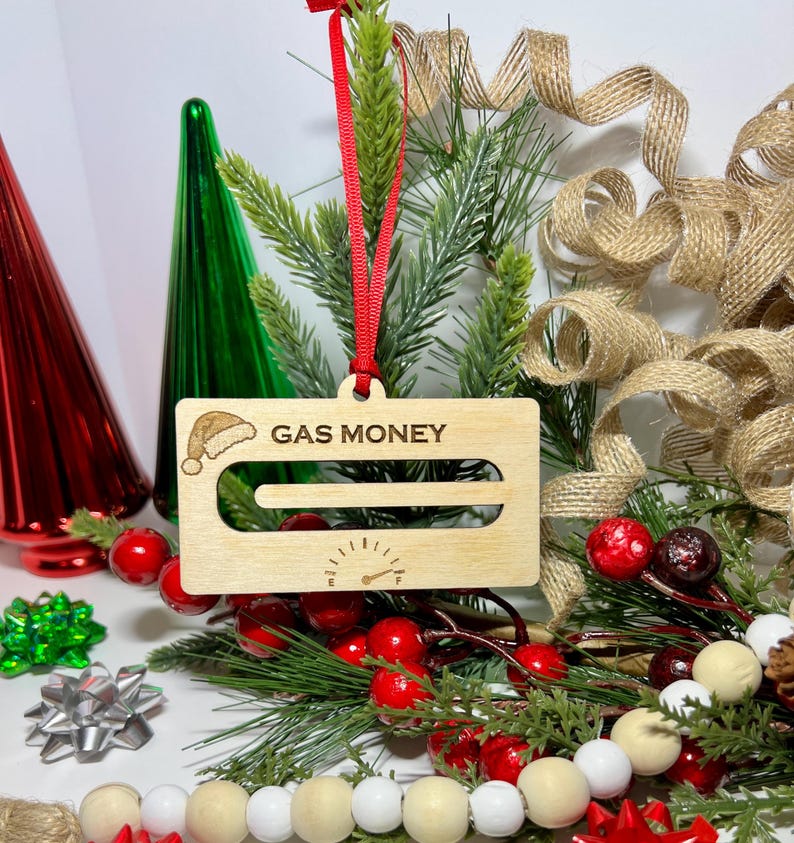 Gas Money Card Holders | Cash for Gas Money Ornament | Gift for College ...