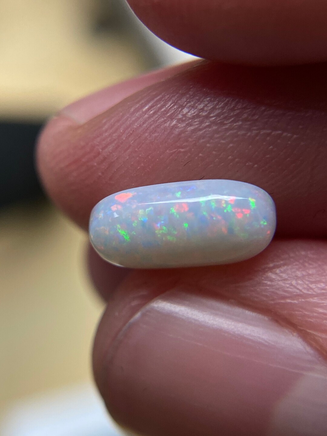 1.15 Ct Natural Australian Solid White Opal Oval Cabochon - Etsy