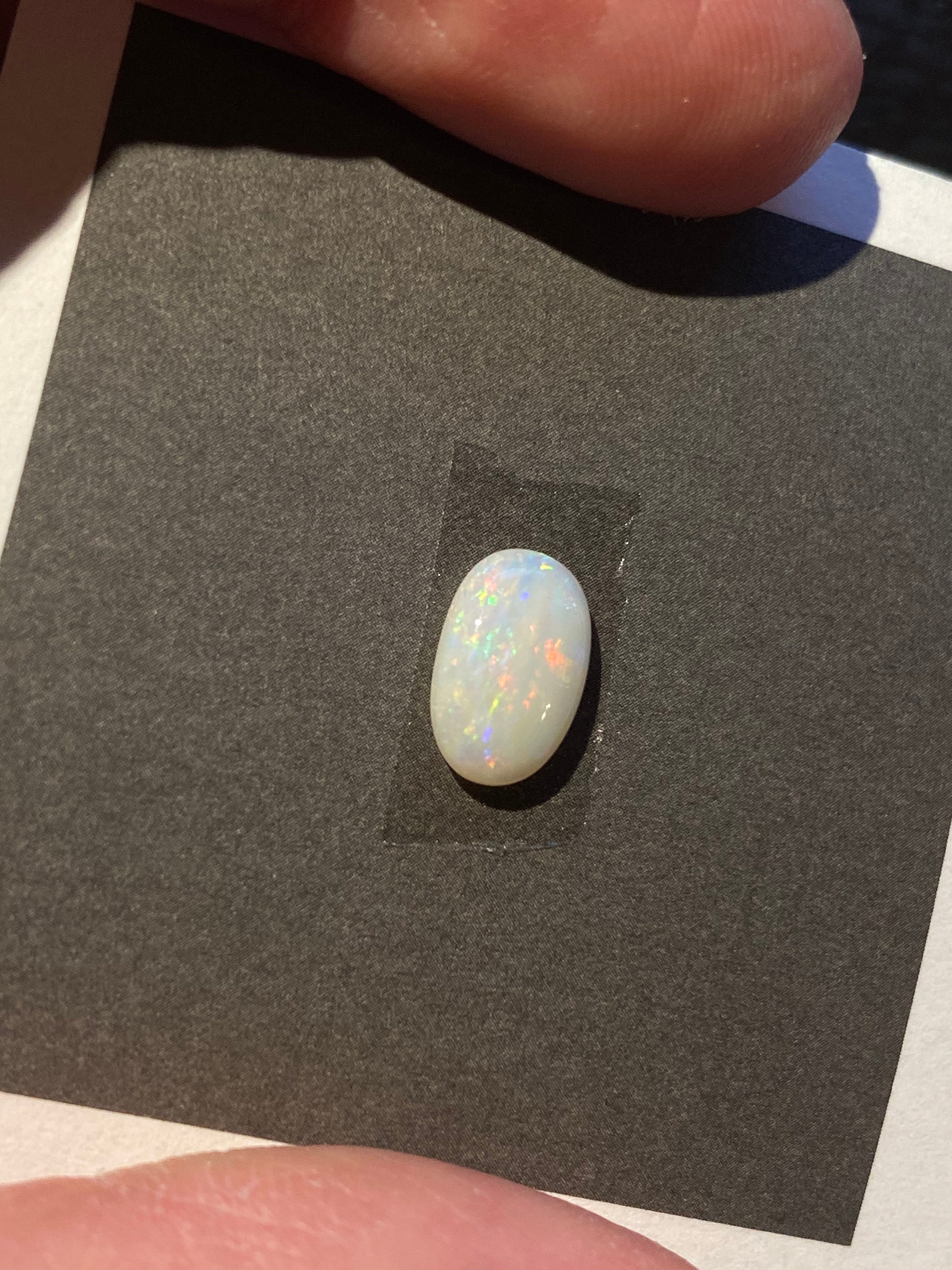 1.1 Ct Natural Australian Solid White Opal Oval DOUBLE Sided - Etsy UK