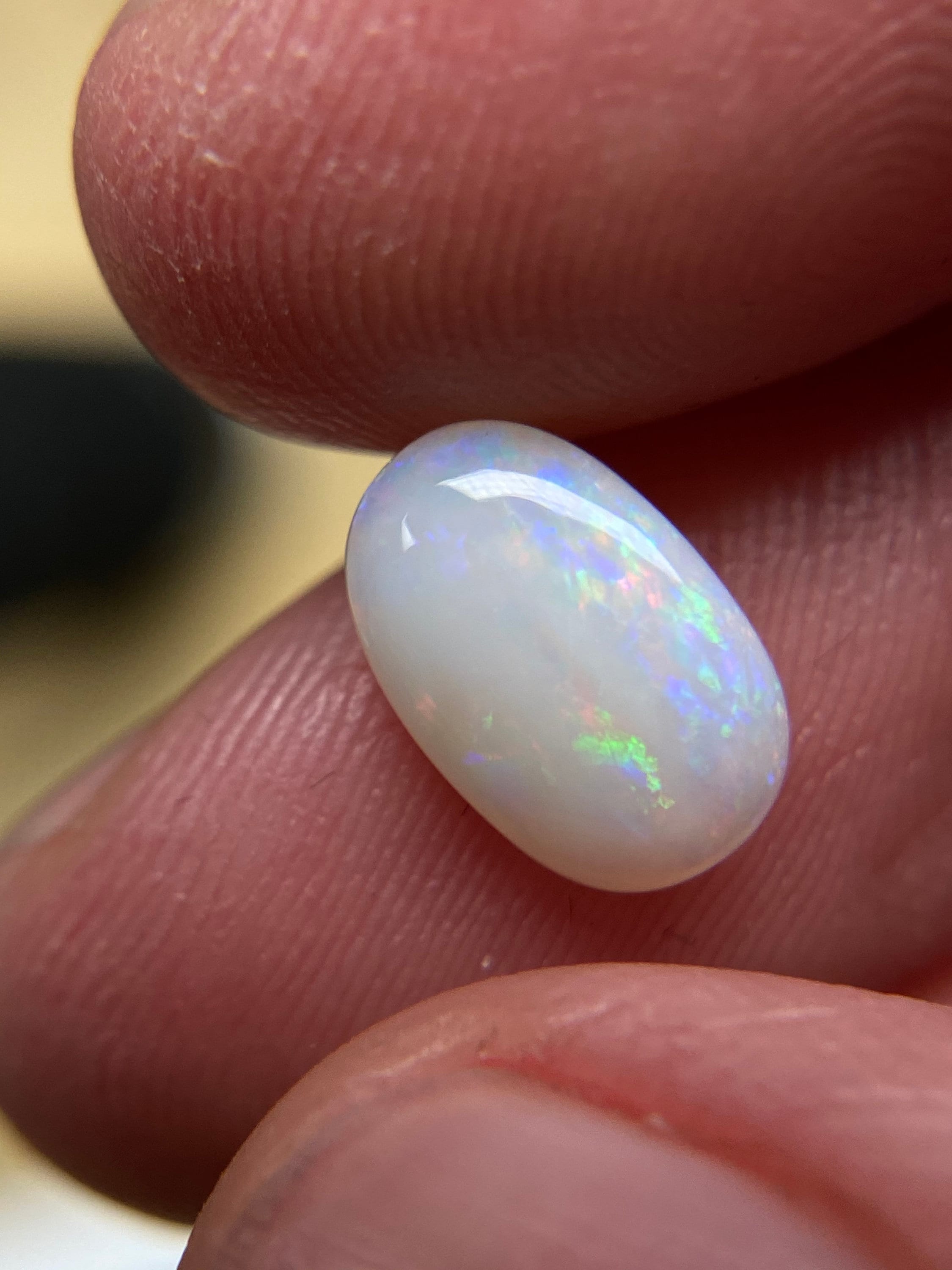 1.1 Ct Natural Australian Solid White Opal Oval DOUBLE Sided - Etsy UK