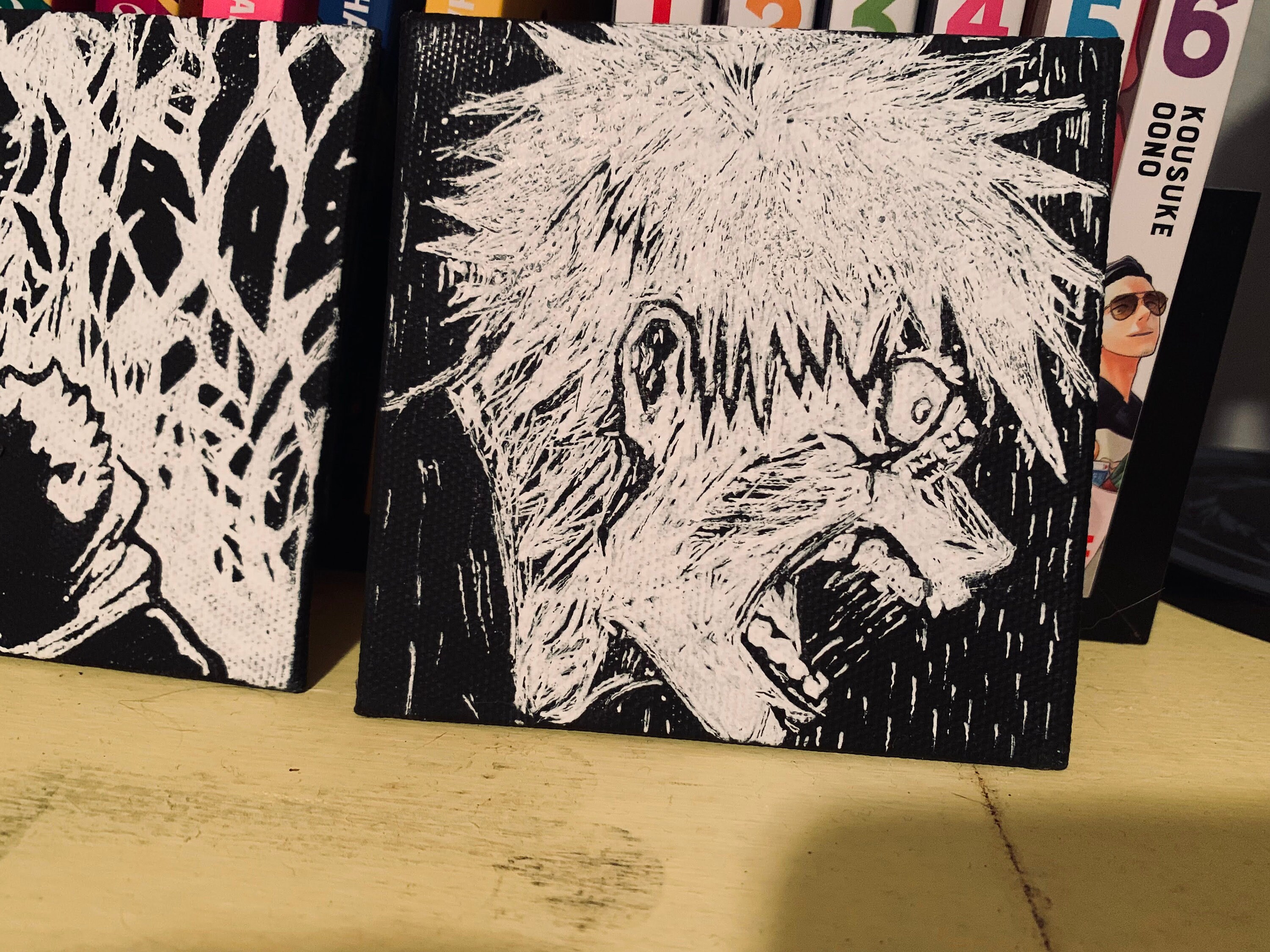 Feral Gojo Painting - Etsy