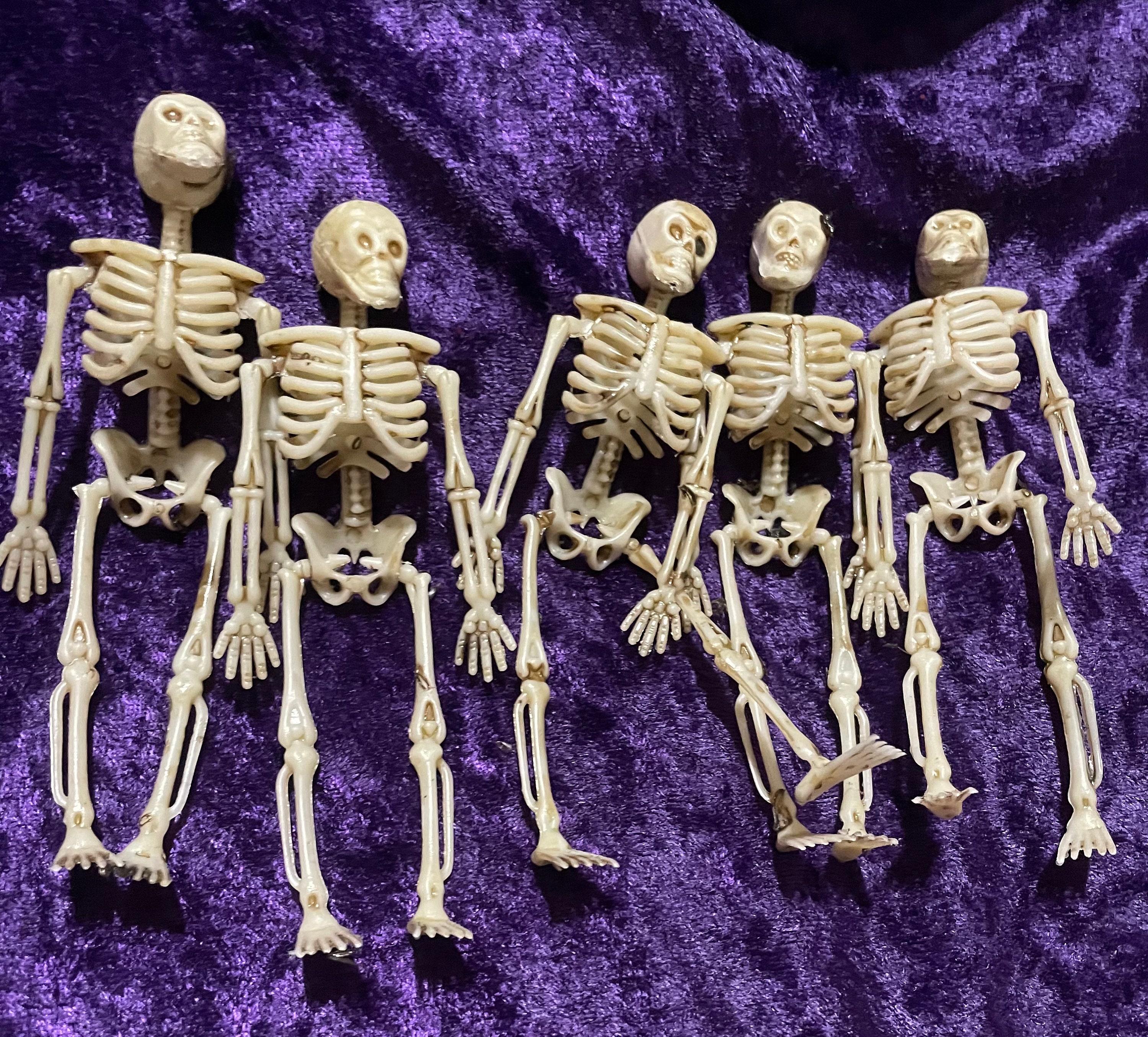 Lot of 6 New Plastic Halloween Cemetery Skeletons 6” Tall - Etsy