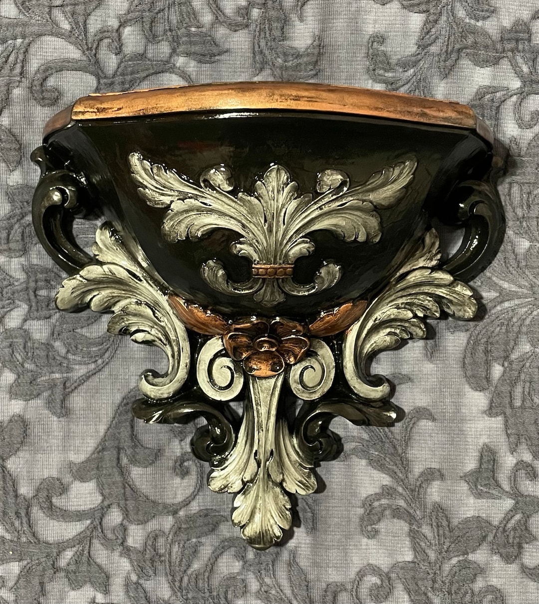 Vintage Homco Syroco Wall Pocket Planter: Gothic Baroque Home Decor - Etsy