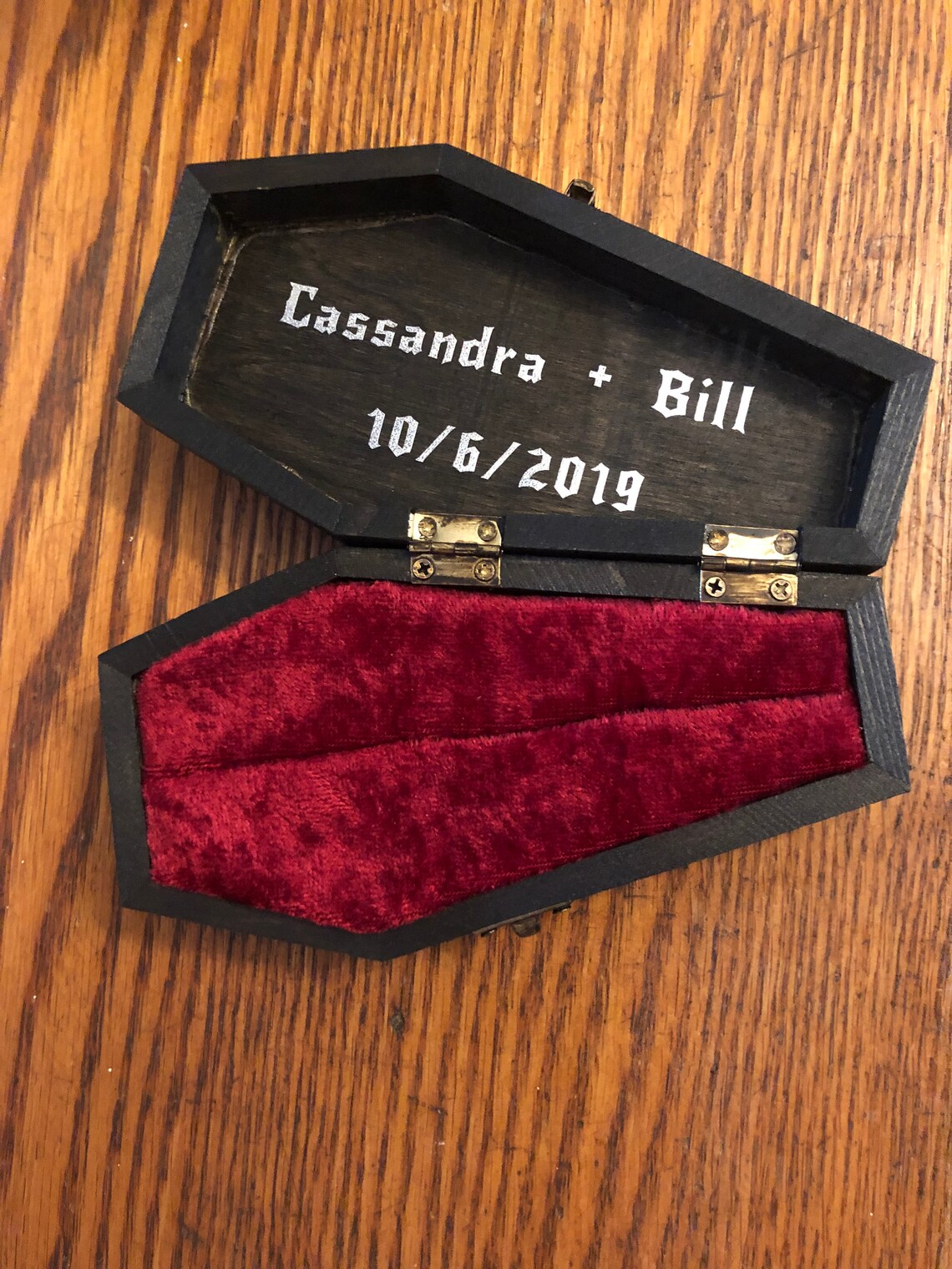 Vintage Inspired Coffin Ring Jewelry Box Victorian Gothic - Etsy