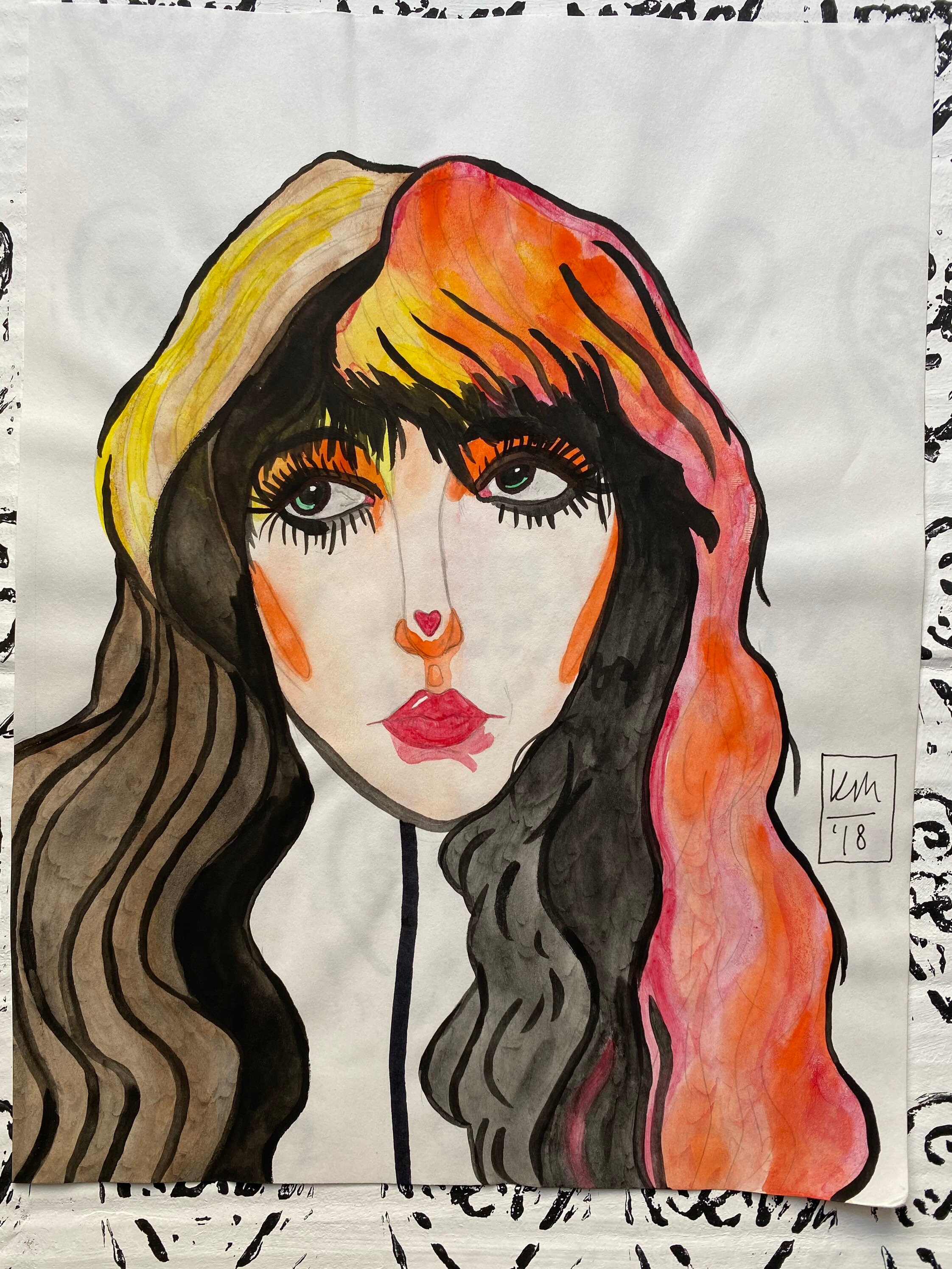 Kate Bush Original Watercolor Painting | Etsy