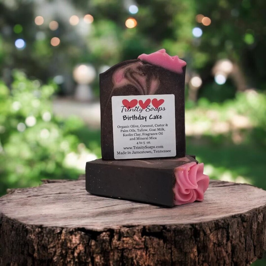 Birthday Cake Goat Milk & Tallow Soap Bar, Organic Oils, Handmade the ...