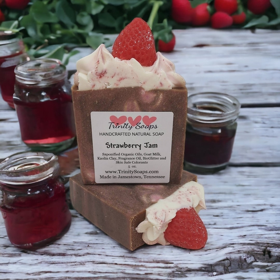 Strawberry Jam Goat Milk Soap Handmade Cold Process Soaps - Etsy