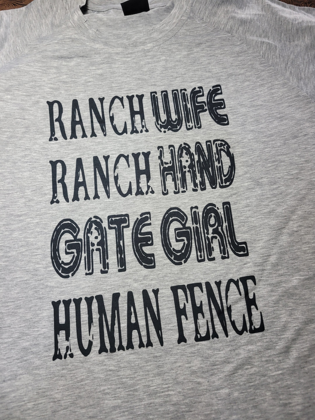 Ranch Wife-ranch Hand-gate Girl-human Fence Tee or Apron, Wife ...
