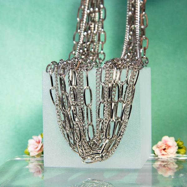 Multi Chain Necklace - Etsy
