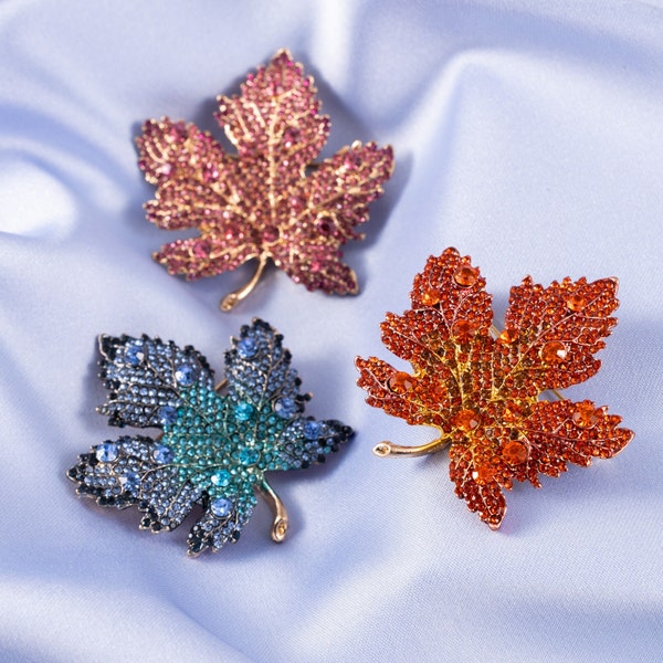 Autumn Leaf Brooch - Etsy