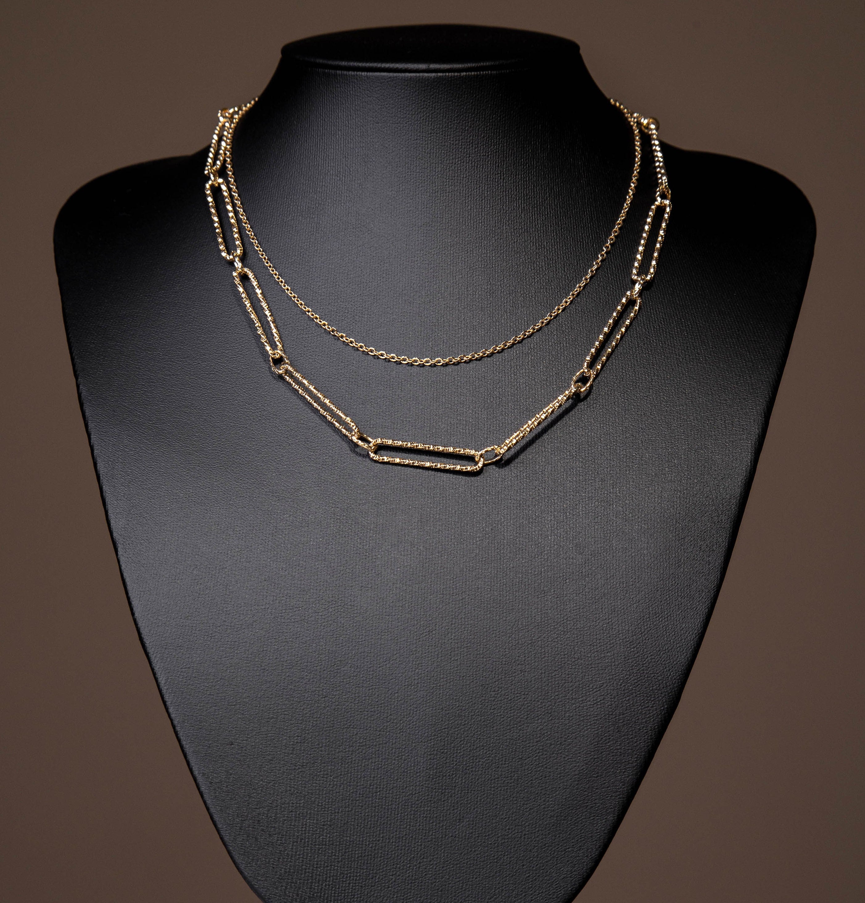 Two Layered Paperclip Necklace Statement Necklace Layering - Etsy UK