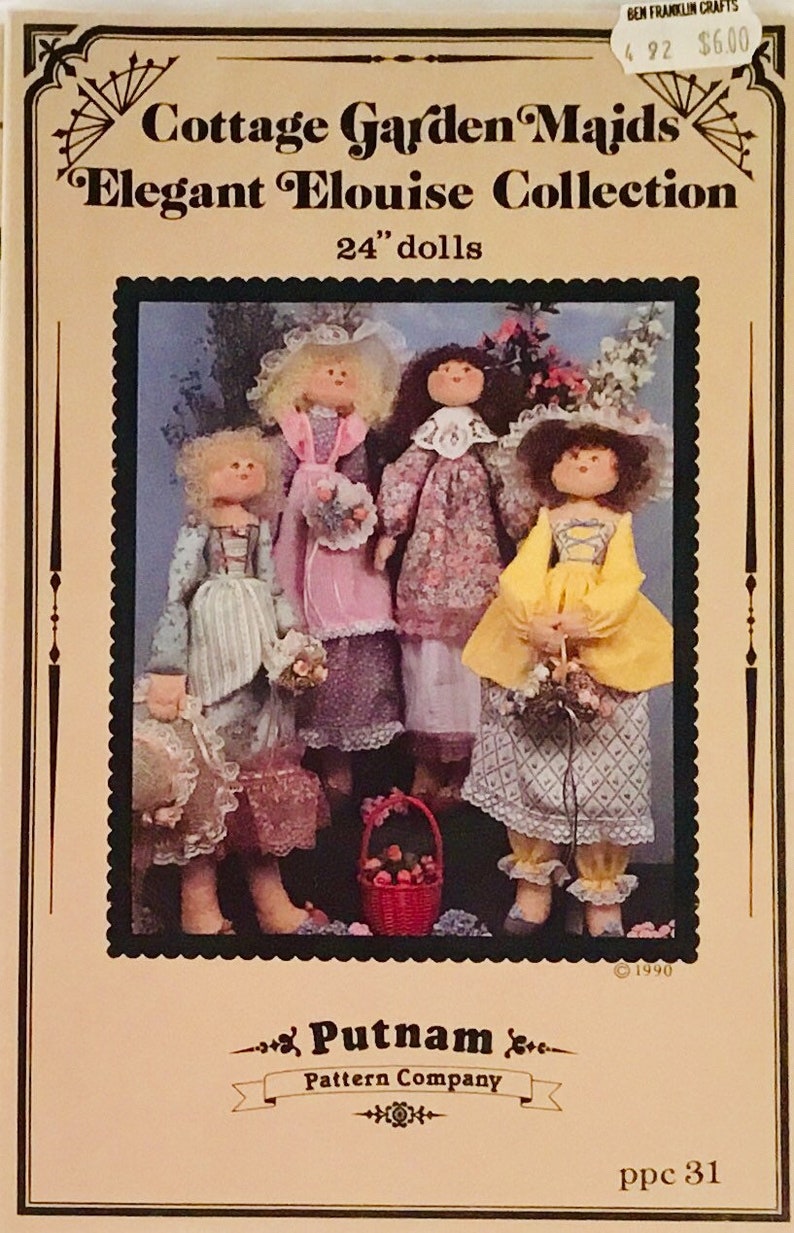NEW 24 Cottage Garden Maids Doll Craft Pattern/instructions - Etsy