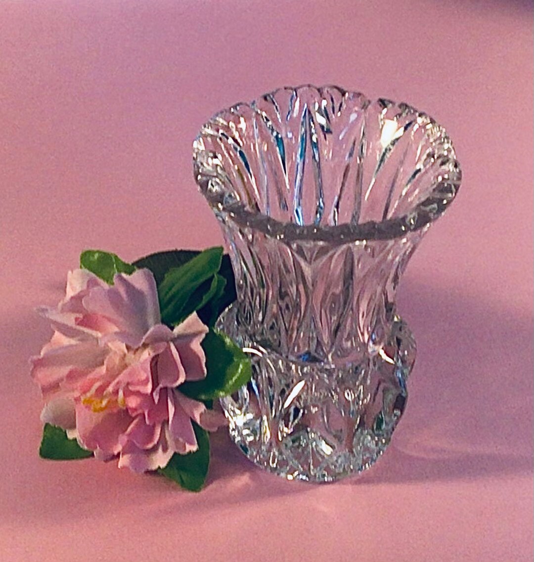 Vintage PRINCESS HOUSE Crystal? Miniature Cut Glass Vase or Toothpick ...
