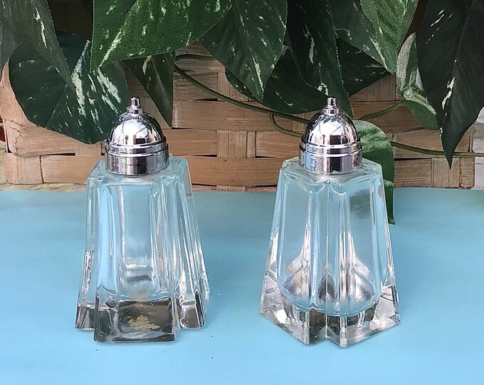 Set of NEW Vintage PRINCESS HOUSE Crystal Salt & Pepper Shakers ...